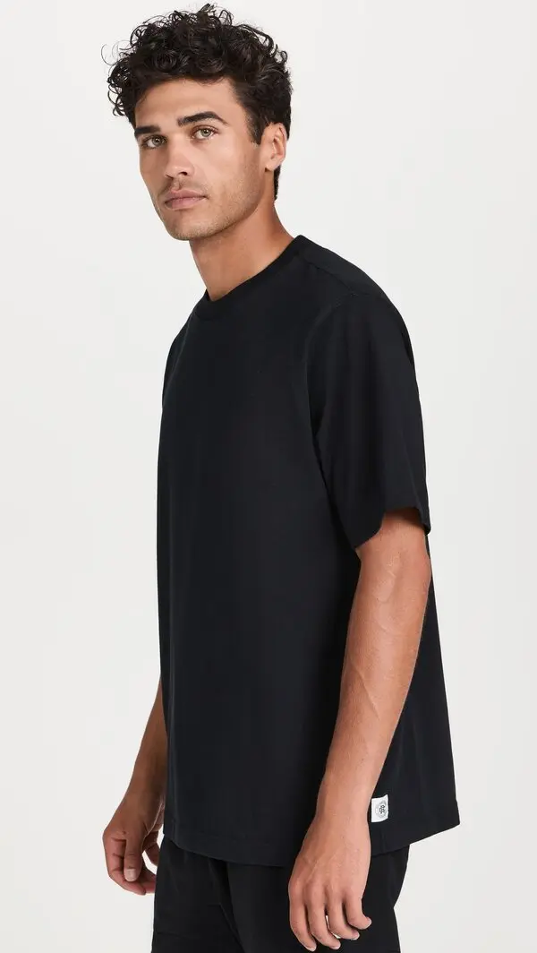 Reigning Champ Mid-weight Jersey Tee - Black
