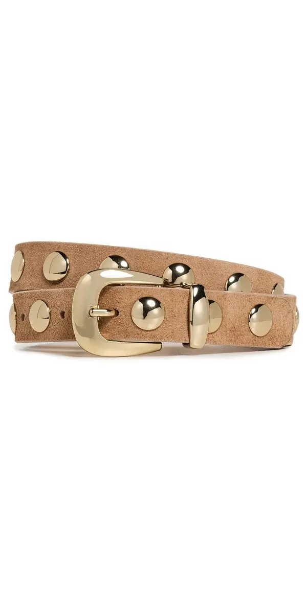 Madewell Studded Suede Western Belt - Cumin