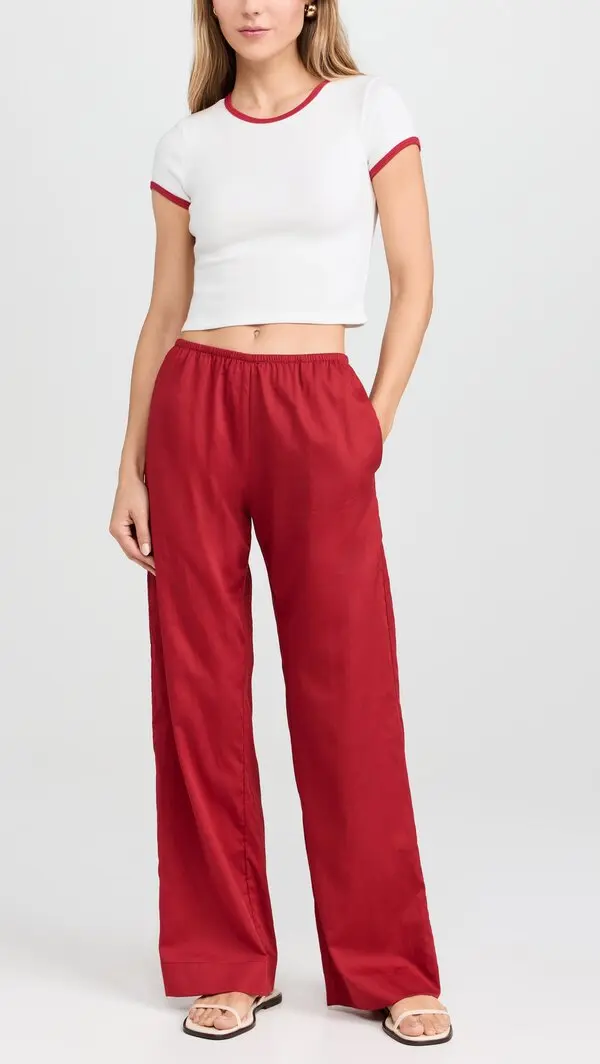 LESET Yoko Pocket Wide-leg Pants