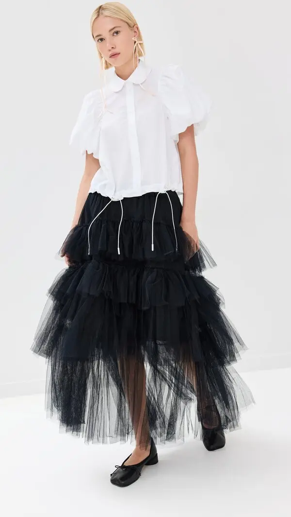 Simone Rocha Long Tulle Skirt