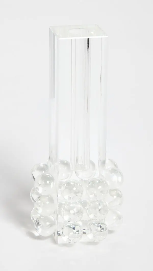 TIZO DESIGN Crystal Glass Bubble Bud Vase