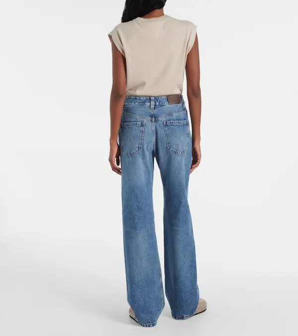 Brunello Cucinelli High-rise Straight Jeans - Blue