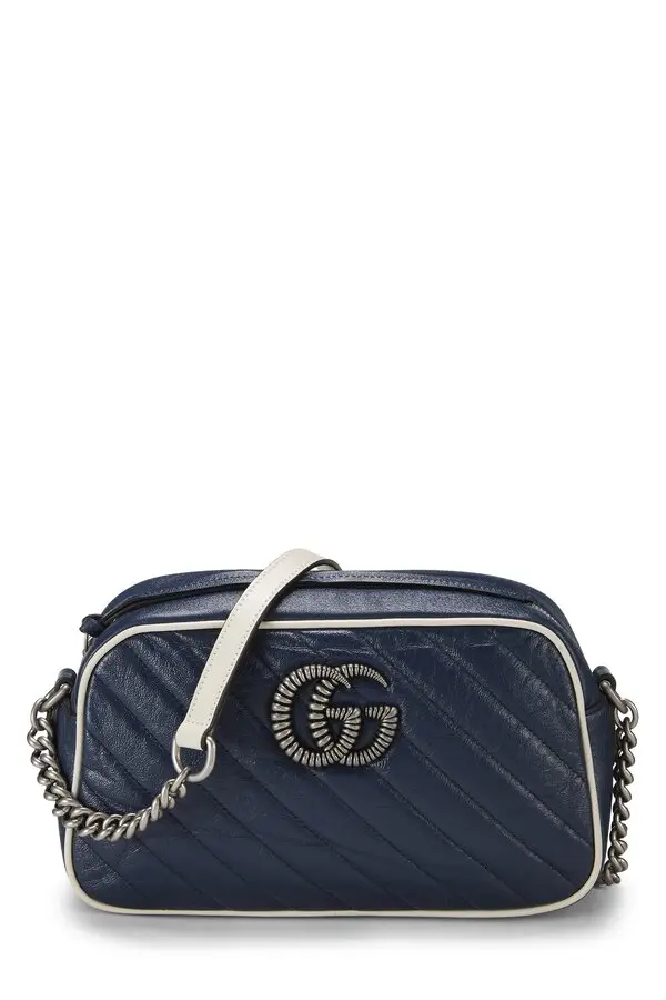 Gucci Torchon Marmont Crossbody - Blue