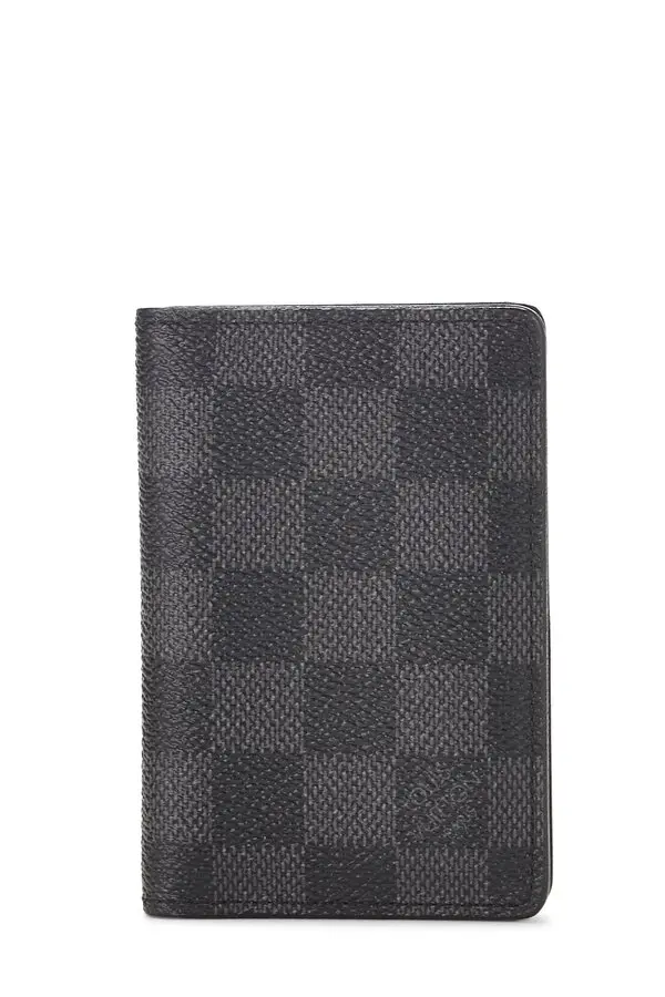 LOUIS VUITTON Damier Graphite Organizer De Poche - Black