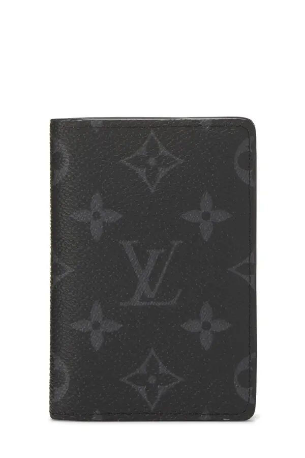 LOUIS VUITTON Monogram Eclipse Pocket Organizer - Black