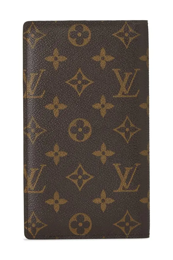 LOUIS VUITTON Monogram Canvas European Checkbook Holder