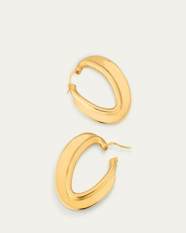 Oscar De La Renta O Disc Hoop Earrings