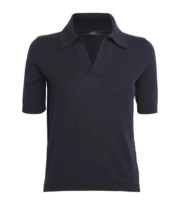 Max Mara Silk-cotton Polo Sweater