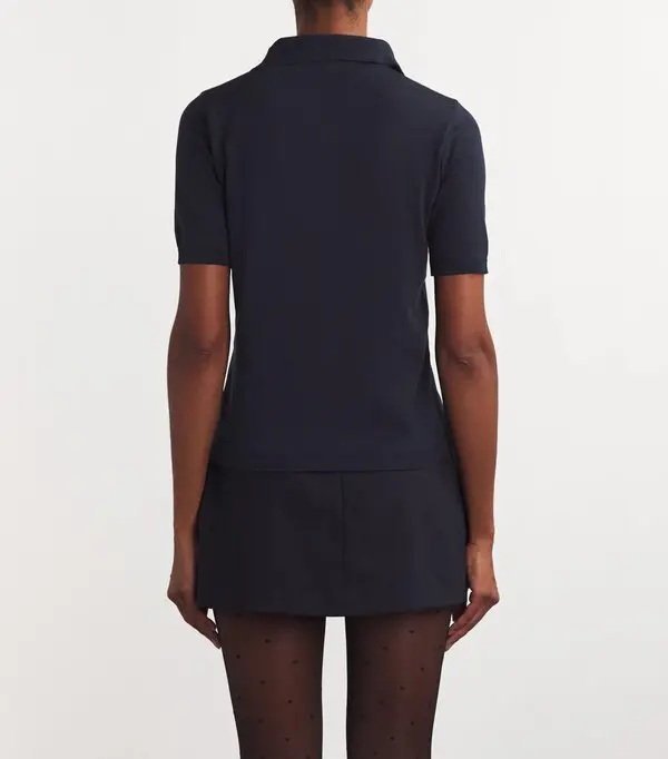 Max Mara Silk-cotton Polo Sweater