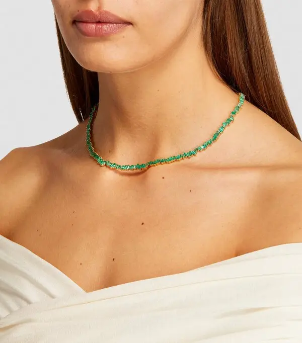 SUZANNE KALAN Necklace With Emerald