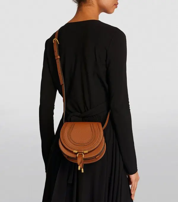 Chloé Small Leather Marcie Saddle Bag