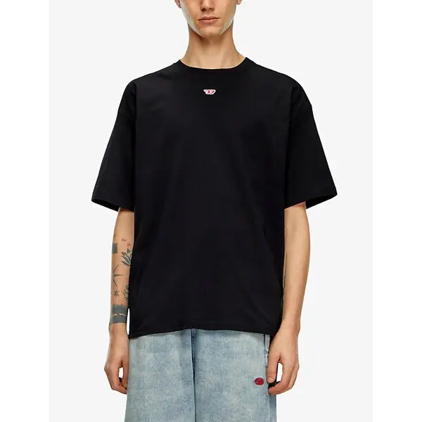 DIESEL® T-boxt Logo-embroidered Relaxed-fit Cotton T-shirt