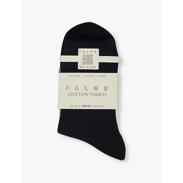 Falke Cotton Touch Ankle Socks - Dark Navy
