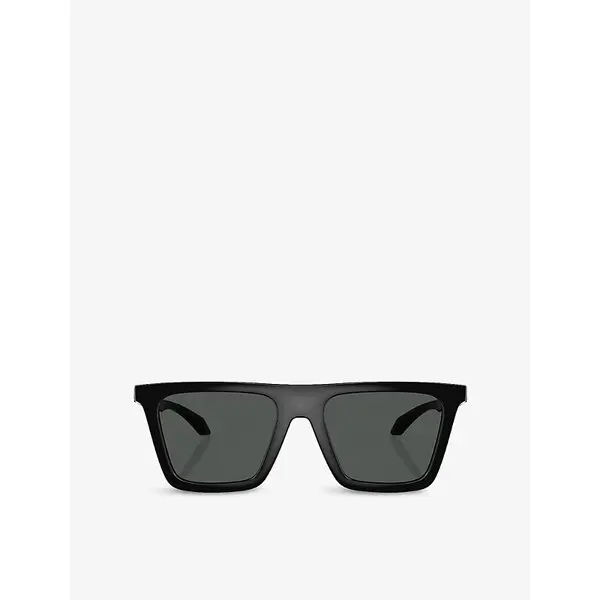 Versace Ve4468u Rectangular Sunglasses - Black