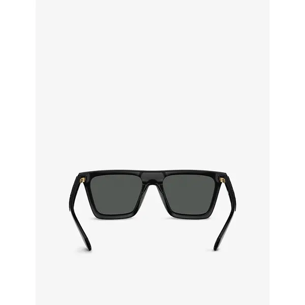 Versace Ve4468u Rectangular Sunglasses - Black