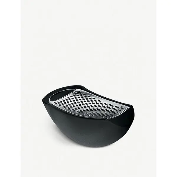 ALESSI Parmenide Grater With Cheese Cellar - Black