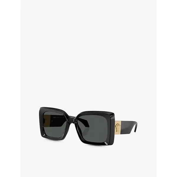 Versace Ve4467u Butterfly-frame Sunglasses - Black
