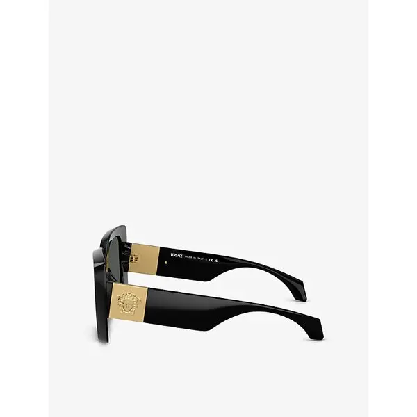 Versace Ve4467u Butterfly-frame Sunglasses - Black
