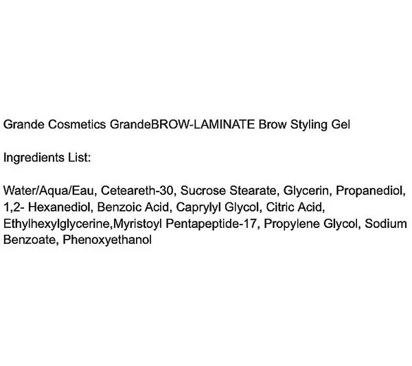 GRANDE COSMETICS Grandebrow-laminate Brow Styli Ng Gel