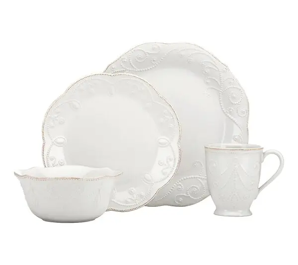 LENOX 4-piece French Perle Place Setting - One-color