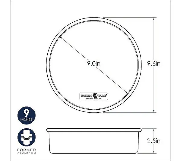 NORDICWARE Naturals 9' Layer Cake Pan