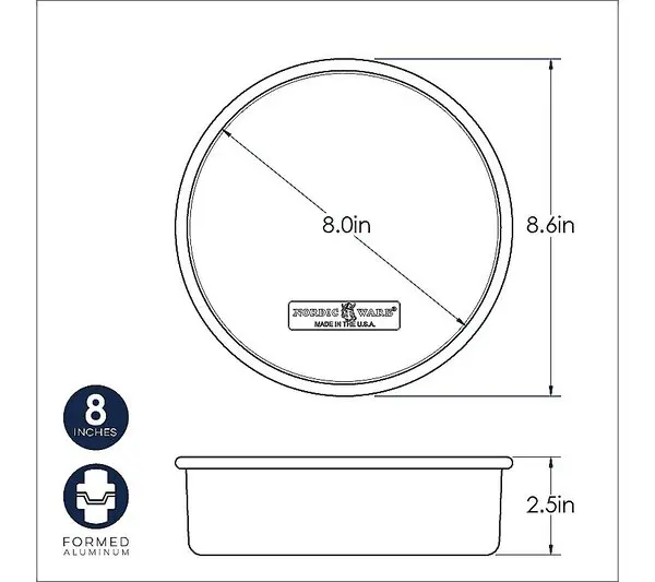 NORDICWARE Naturals 8' Layer Cake Pan