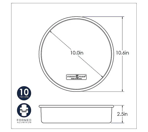 NORDICWARE Naturals 10' Layer Cake Pan