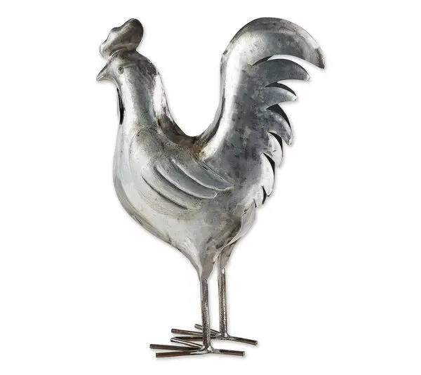 ZINGZ & THINGZ Galvanized Rooster Sculpture