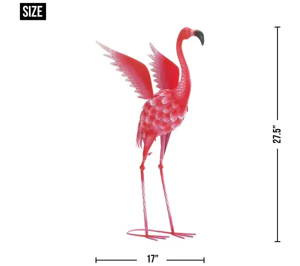 ZINGZ & THINGZ Zingz & Things Flying Flamingo Garden Statue