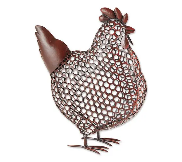 ZINGZ & THINGZ Zingz & Things Chicken Wire Chicken Sculpture - One-color