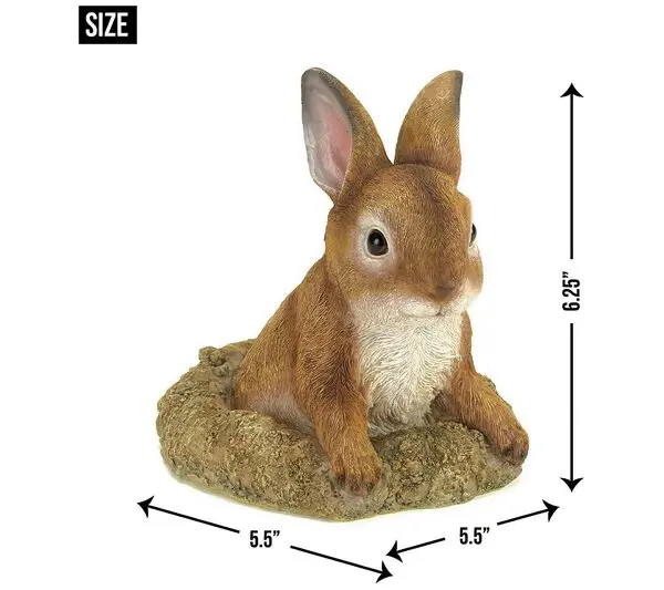 ZINGZ & THINGZ Curious Bunny Garden Figurine