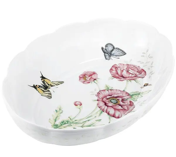 LENOX Butterfly Meadow Scalloped Baker - One-color