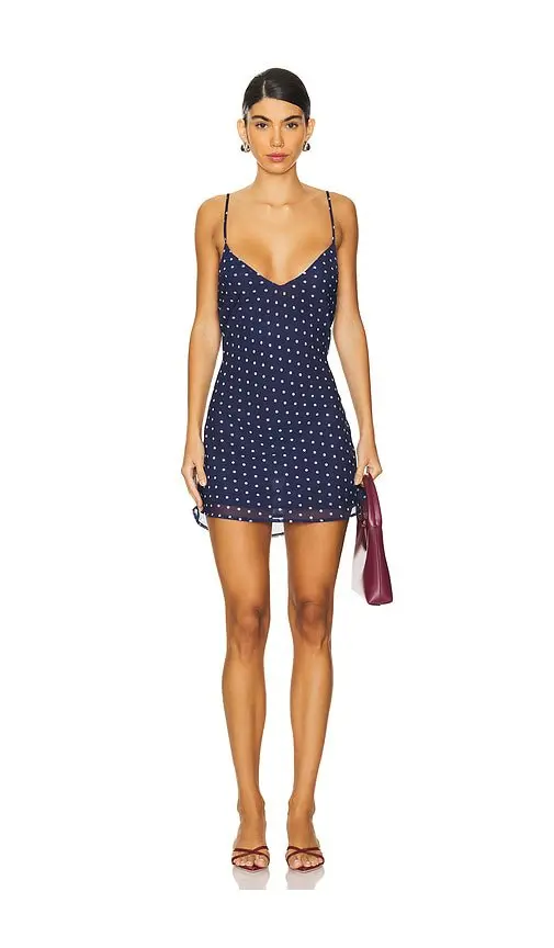 BELLA VENICE Jordan Slip Dress - Navy & White