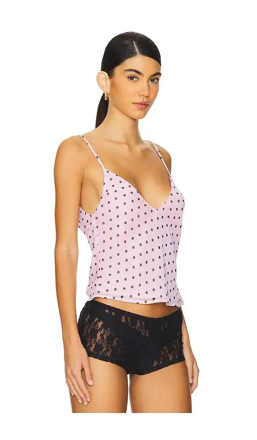 BELLA VENICE Sila Slip Top - Pink & Black
