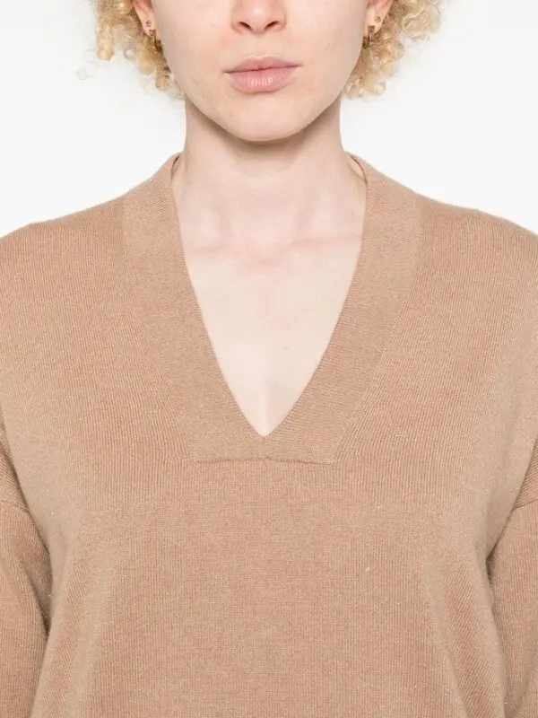 Peserico Metallic-threading Jumper - Brown