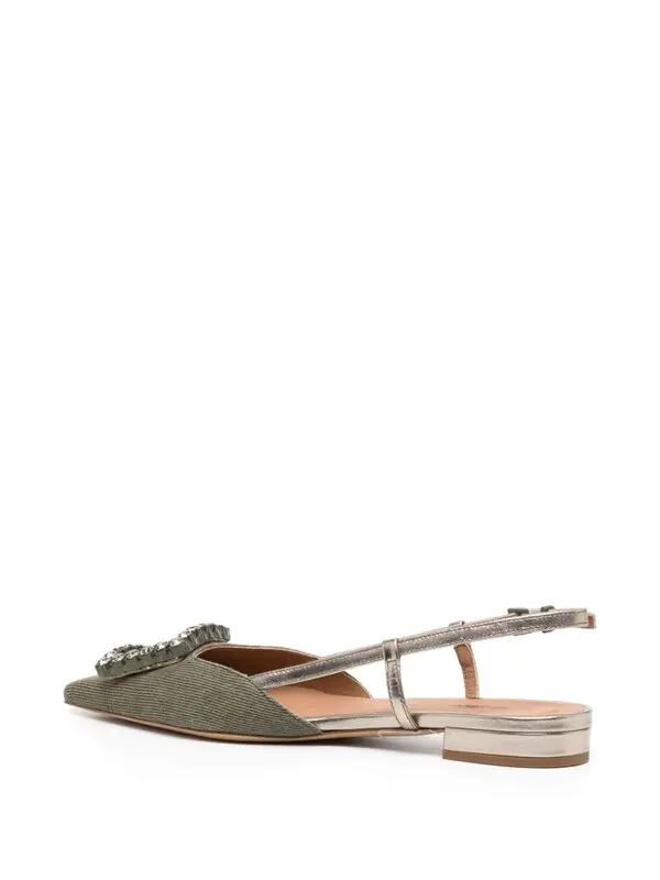 MADISON MAISON Slingback Flats - Green