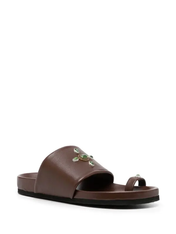 MADISON MAISON Tyche Toe Ring Sandals - Brown