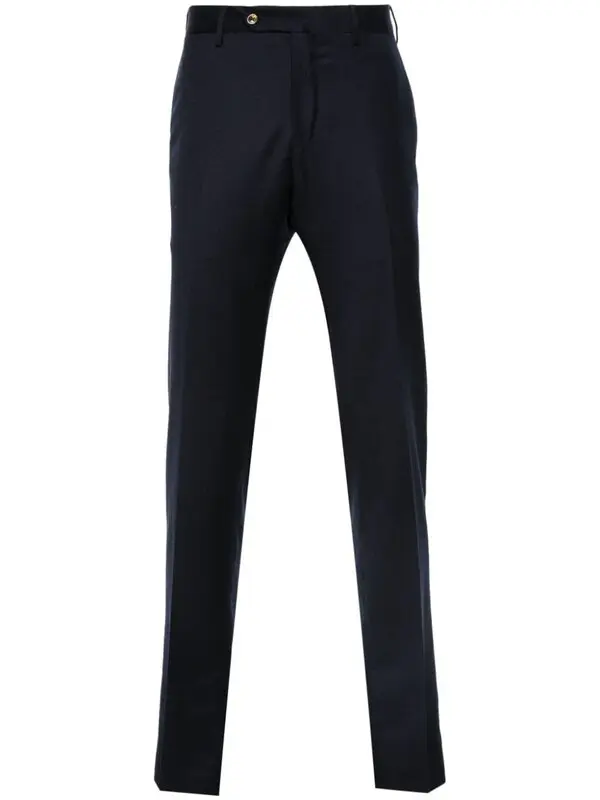 PT TORINO Pressed-crease Trousers - Blue