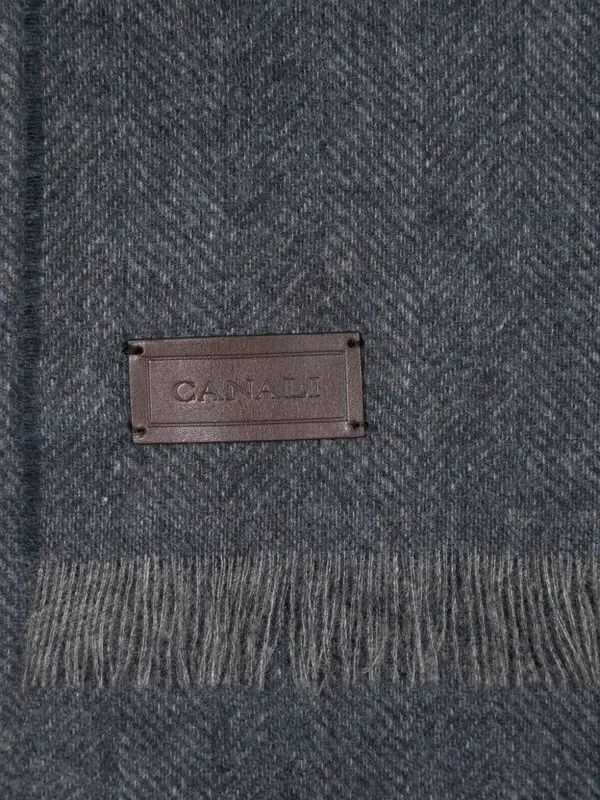 Canali Herringbone Scarf