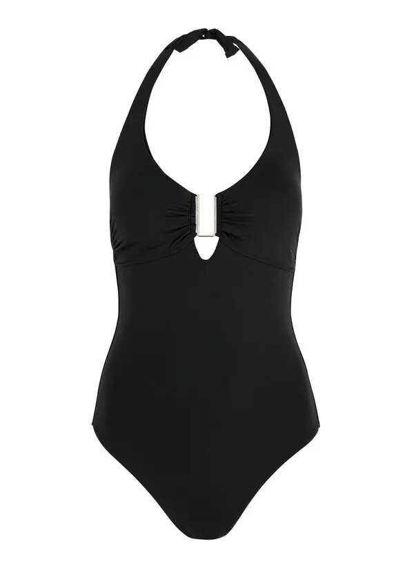 Melissa Odabash Tampa Halterneck Swimsuit - Black