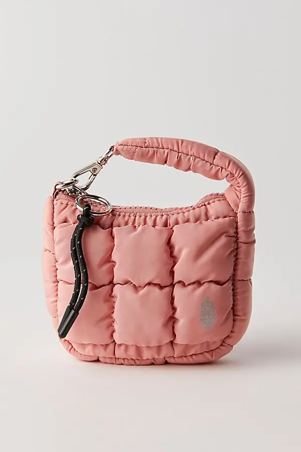Free People Quilted Micro Pouch - Ballet Slipper
