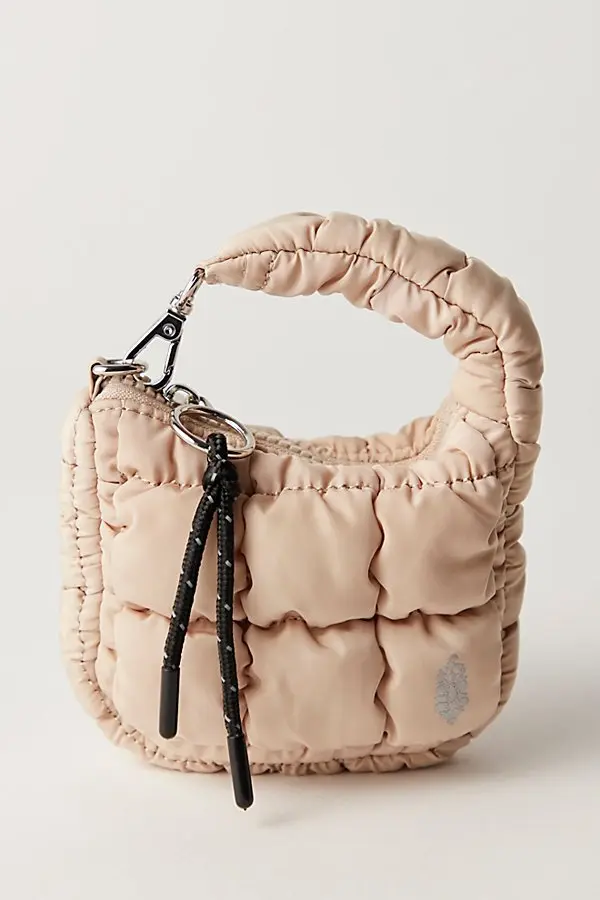 Free People Quilted Micro Pouch - Mineral
