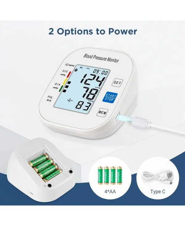 COWIN Blood Pressure Monitors Automatic Upper Arm Dual User
