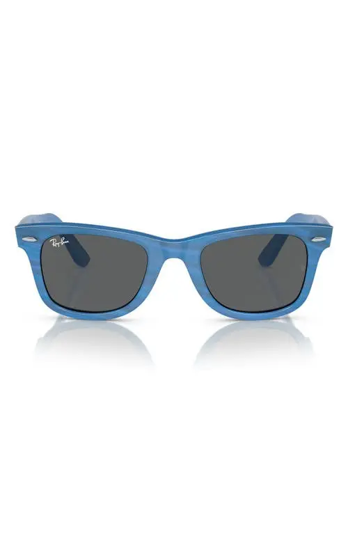 Ray-ban Wayfarer Square Sunglasses - Striped Blue/grey