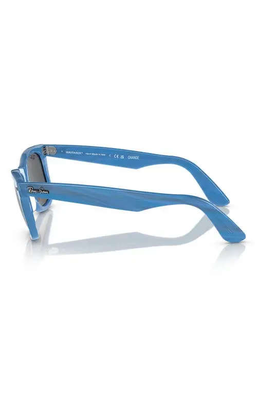 Ray-ban Wayfarer Square Sunglasses - Striped Blue/grey