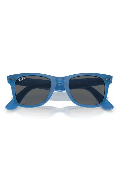 Ray-ban Wayfarer Square Sunglasses - Striped Blue/grey