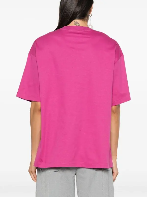 LANVIN Logo-embroidered T-shirt