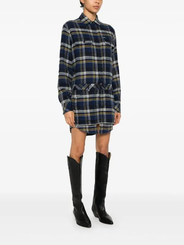 Dsquared2 Plaid-check Mini Dress