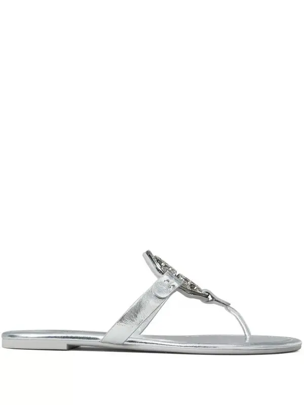 Tory Burch Miller Sandals - Silver