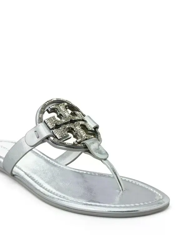 Tory Burch Miller Sandals - Silver